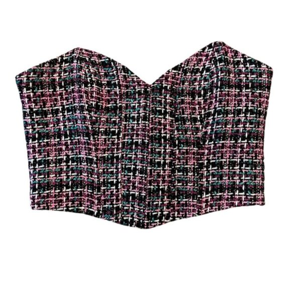 Zara | Tops | Zara Tweed Tube Top | Poshmark